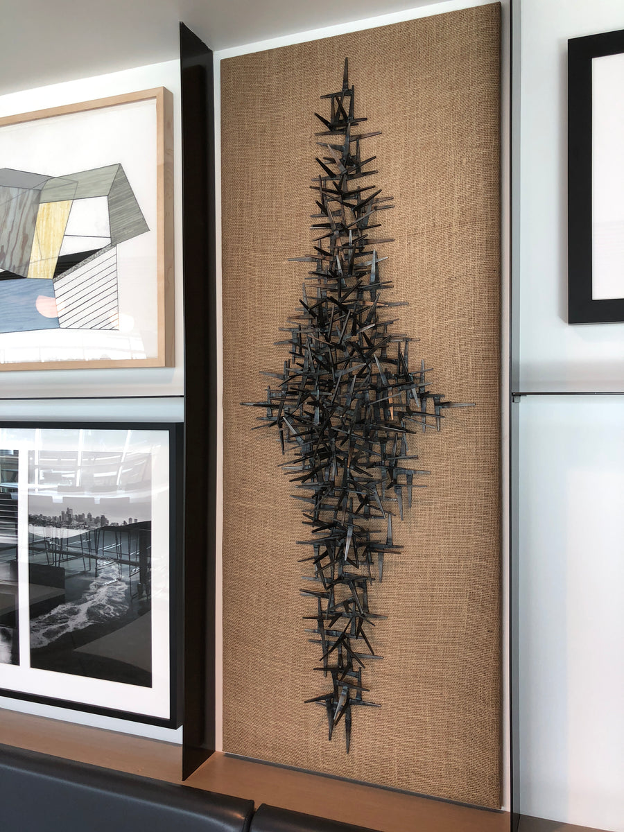 Welded Nails Metal Wall Sculpture – DPCustoms